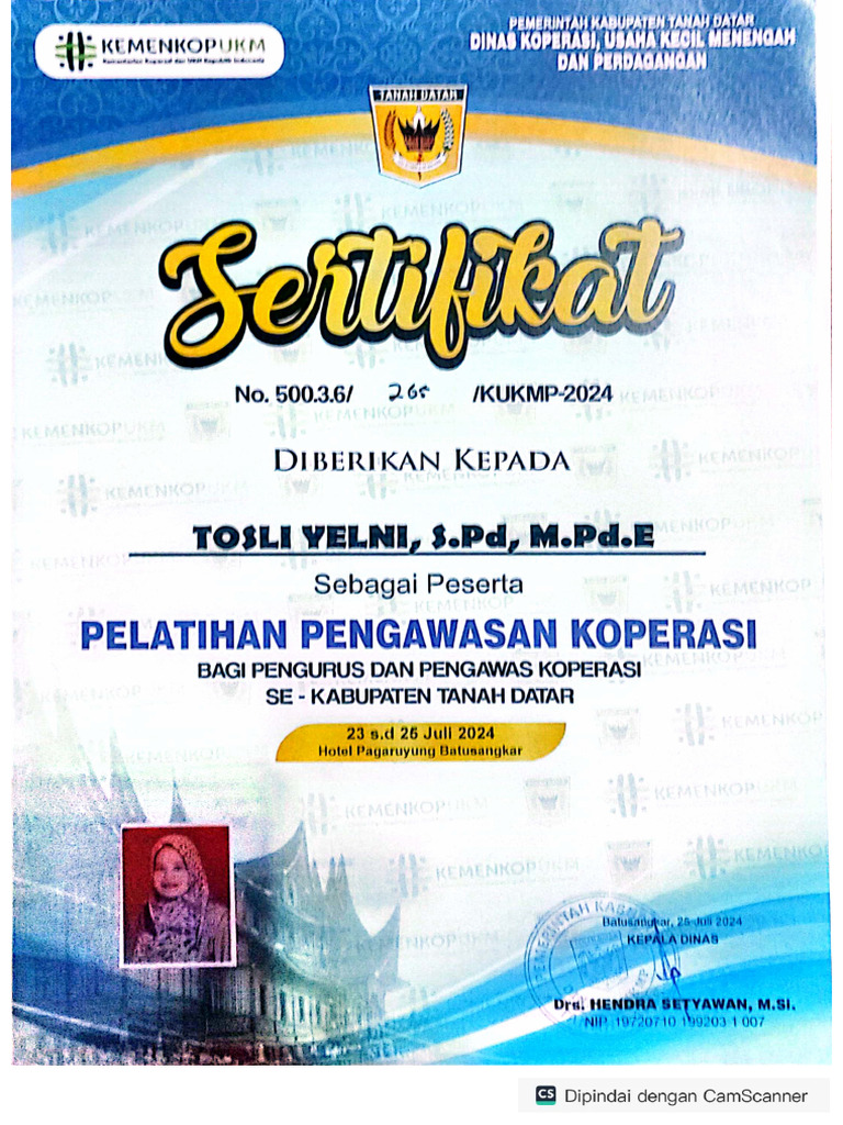 Pelatihan Pengawasan Koperasi | PDF Pelatihan Pengawasan Koperasi | PDF