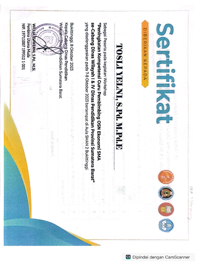 Workshop Peningkatan Kompetensi Guru Pembimbing OSN Ekonomi SMA Se-cabang Dinas Wilayah I Dan IV ...