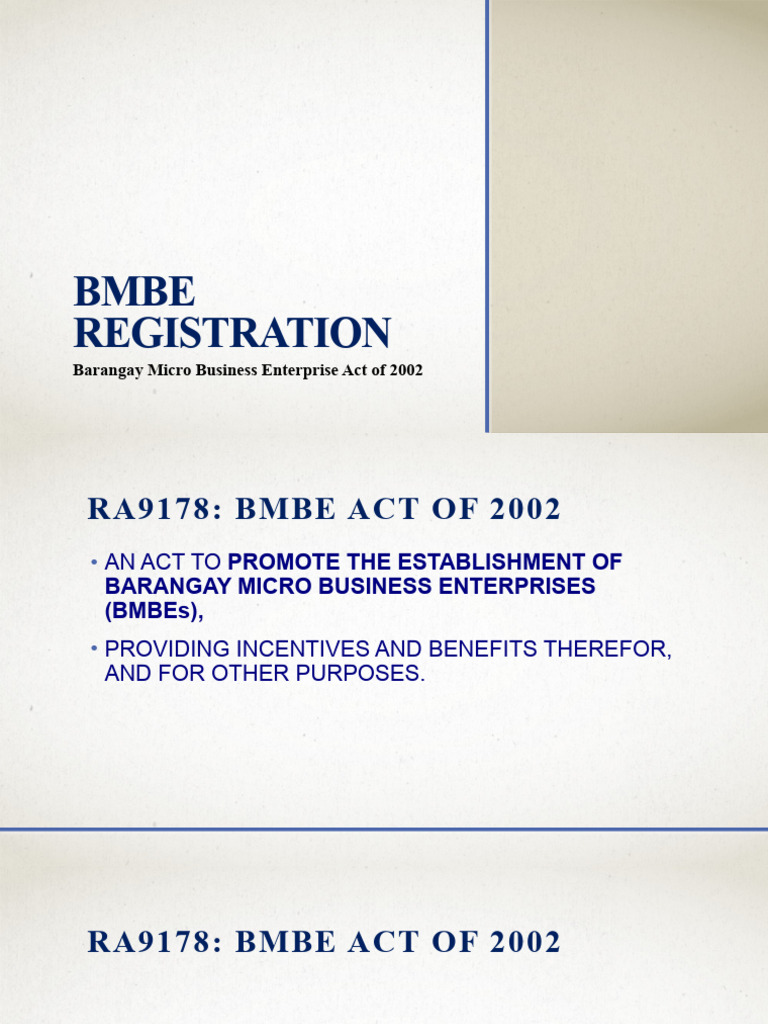 BMBE | PDF | Business | Taxes