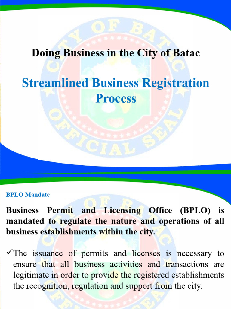 Business Permitting Process | PDF | Taxes | Business