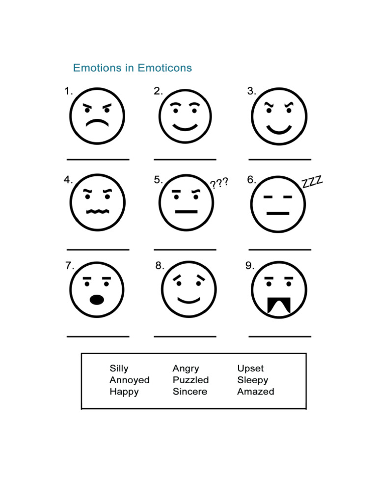 Emotion Emoticon | PDF