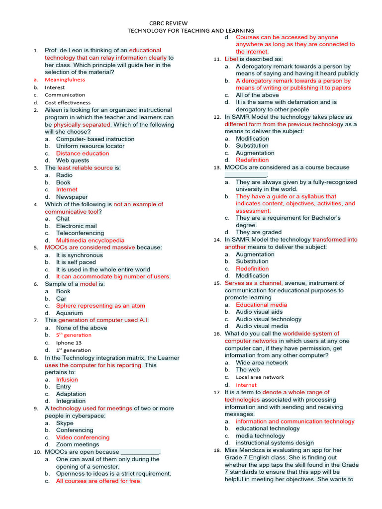 CBRC Review: Educational Technology Insights | PDF | Educational ...