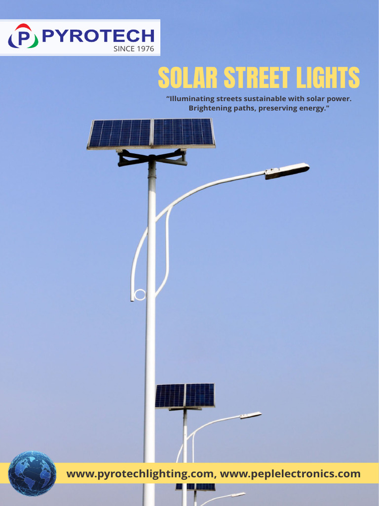 Comprehensive Catalog of Solar Street Lighting Solutions | PDF | Lighting | Light Emitting Diode
