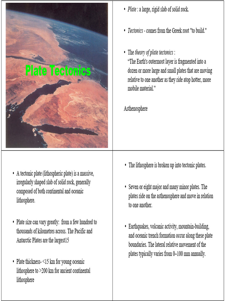 Lect.3 Earthprocess-Plate Tect | PDF | Plate Tectonics | Earth's Magnetic Field