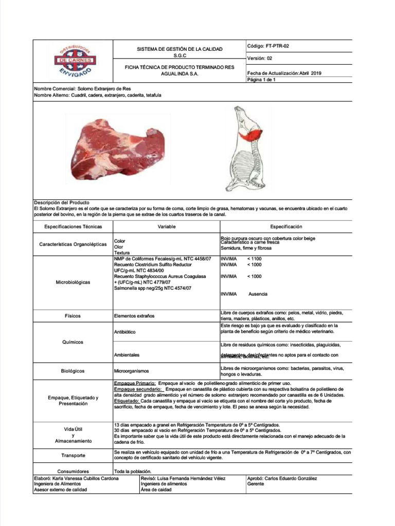PDF Ficha Tecnica Solomo Extranjero PT 02 - Compress | PDF