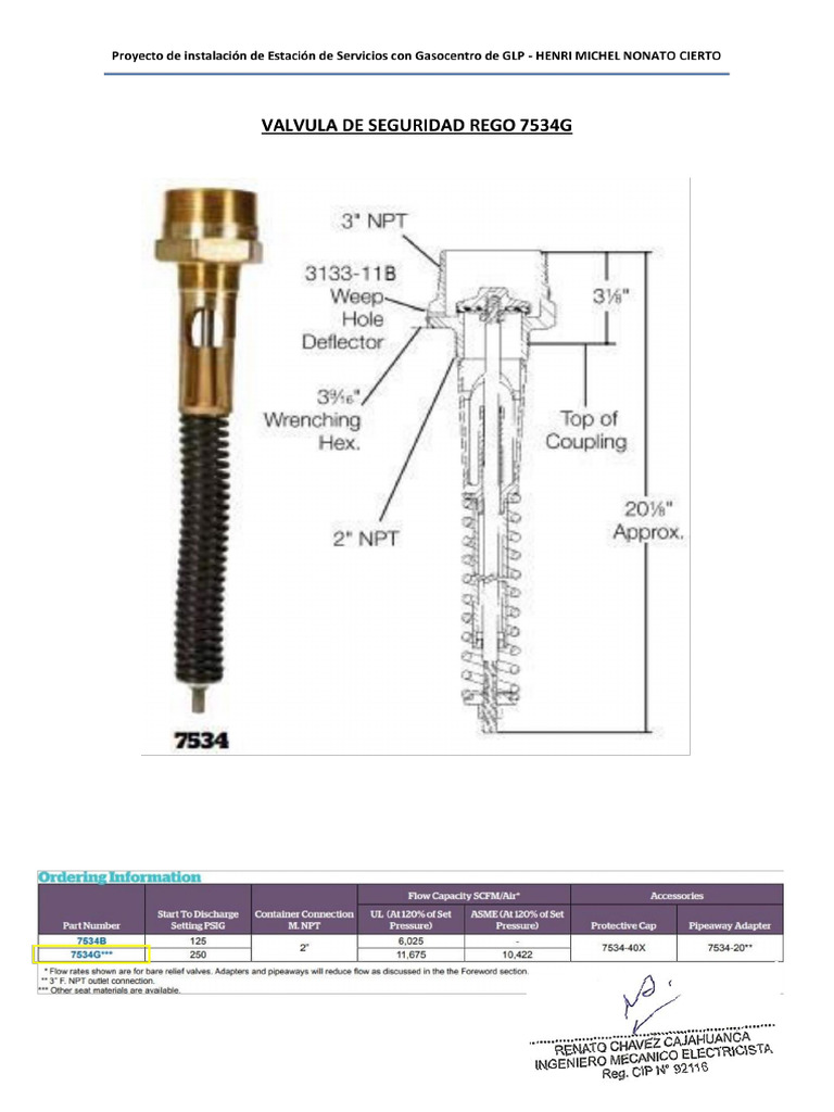 Detalle de La Valvula de Seguridad y Tubería de Desfogue de Tanque de Glp-1 | PDF