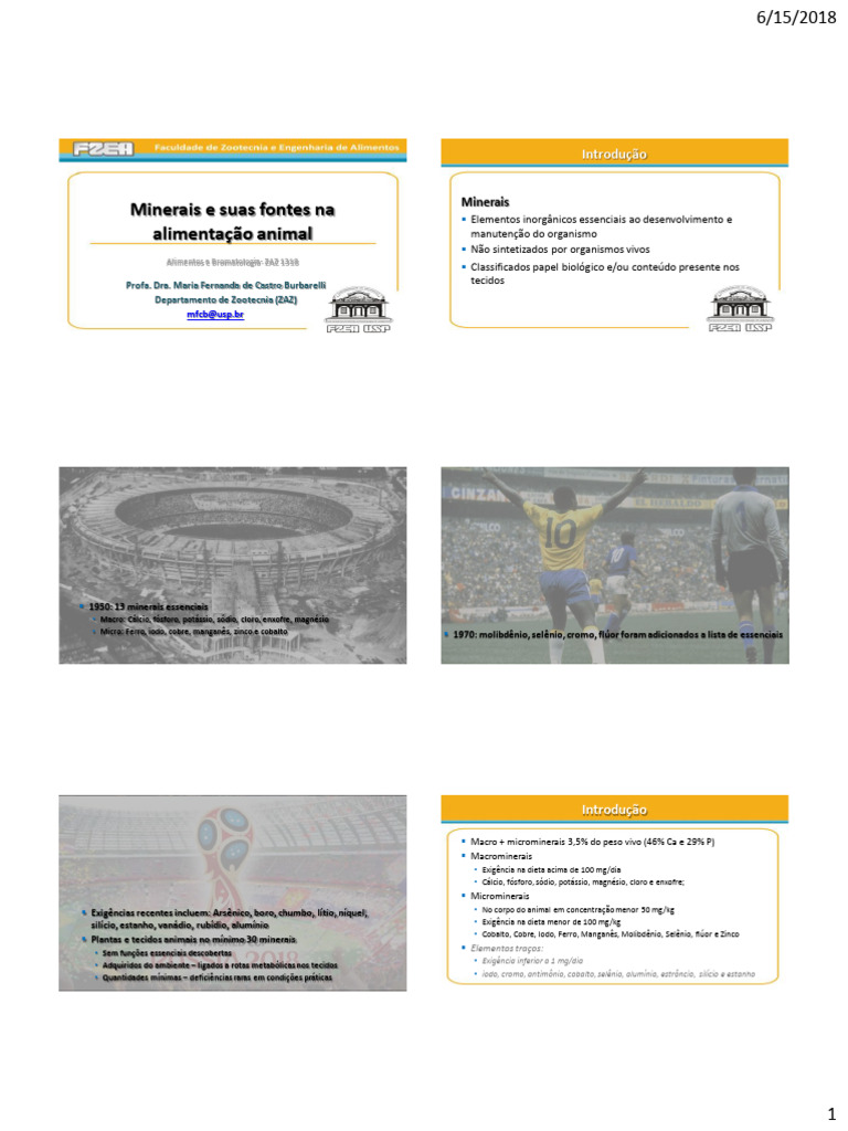 Aula 8 Minerais E Suas Fontes Pdf Cálcio Micronutriente