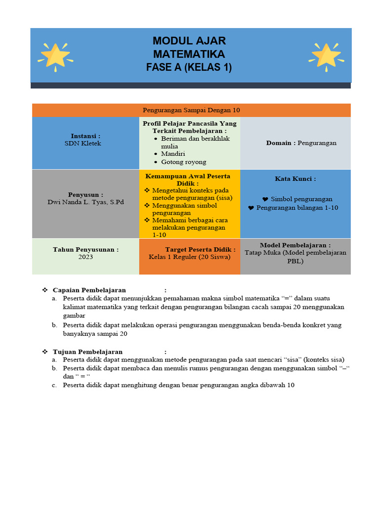 Modul Ajar SUPERVISI 2 | PDF
