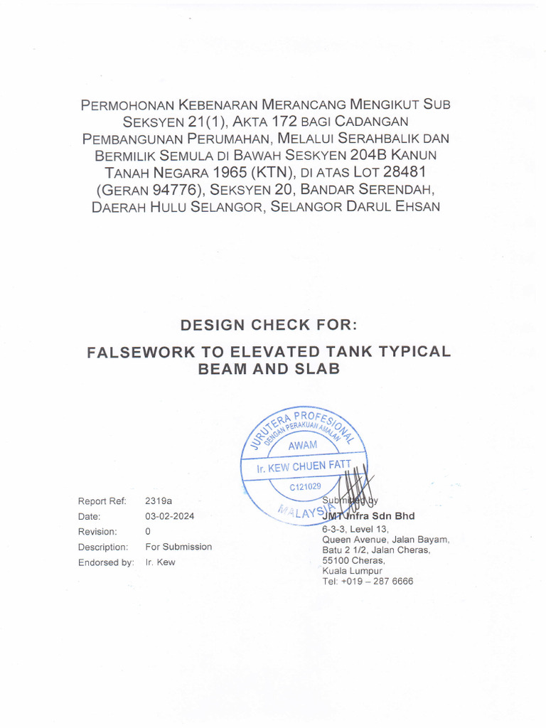 2319_JMT_Aktif Majubumi_Falsework to Elevated Tank Typical Beam and ...