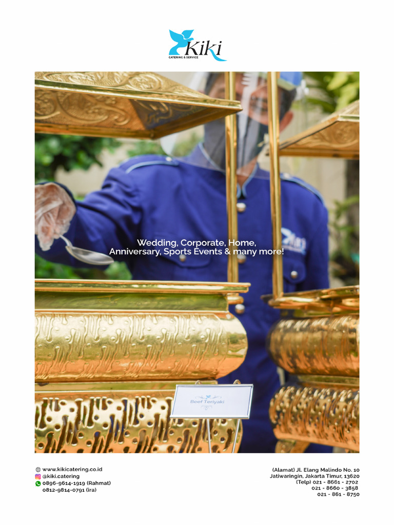 Menu Buffet & Gubug Kiki Catering | PDF