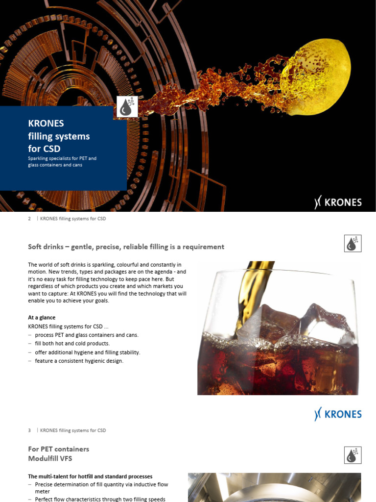 Krones Modulfill Vfs C Filling Systems For Soft Drinks | PDF | Valve ...