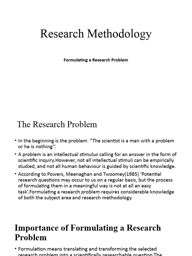 Research Methodology ch3 | PDF | Hypothesis | Scientific Method