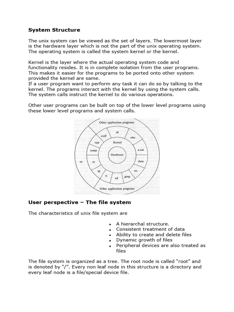 System Structure Pdf Kernel Operating System Process Computing