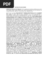 Instructiva de Poder | PDF | Documento de identidad | Bolivia
