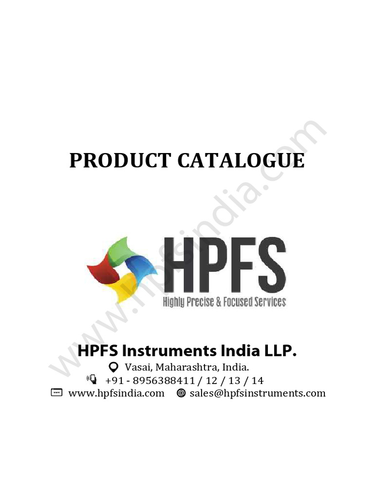 HPFS Combine Literature | PDF | Spectrophotometry | Materials