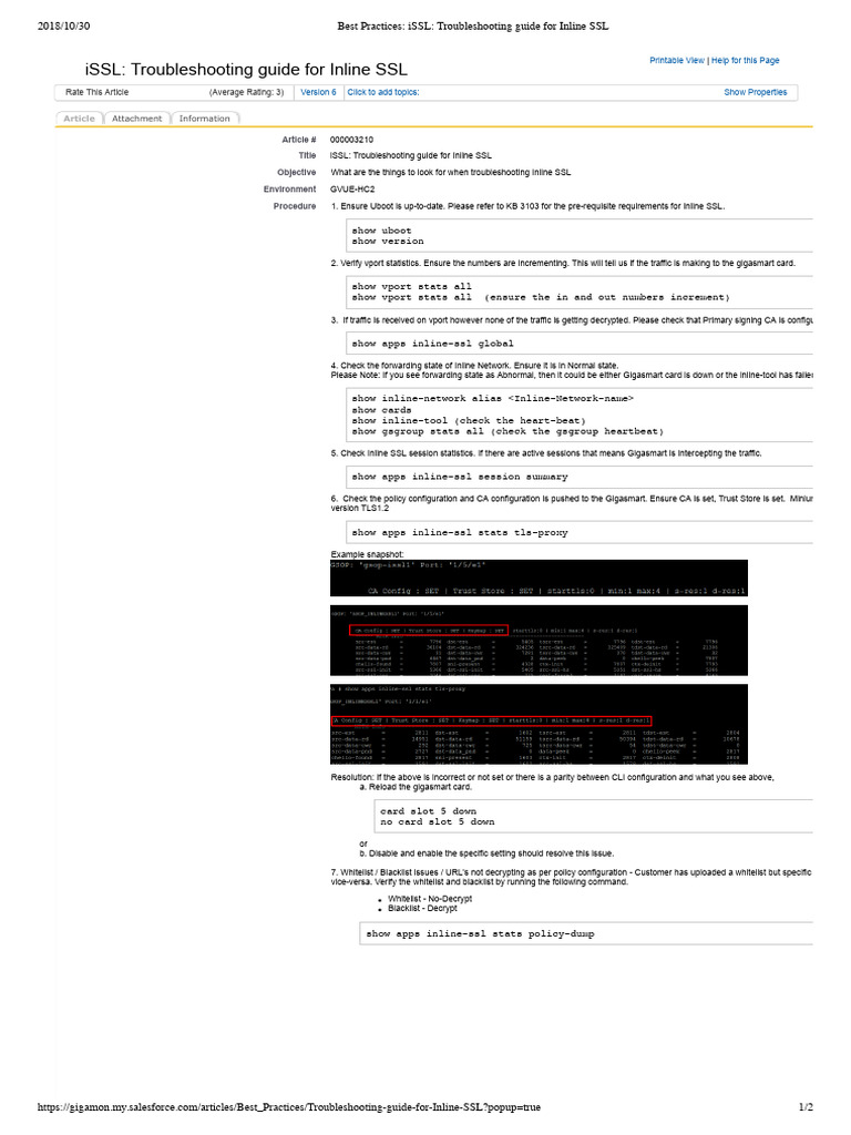 Inline SSL Troubleshooting Guide | PDF | Transport Layer Security | Software