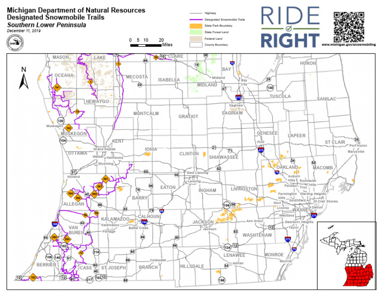 Snowmobile Trails SLP Region | PDF | Michigan