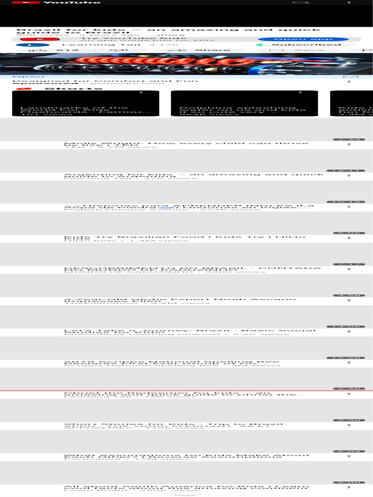 Brazil For Kids - An Amazing and Quick Guide To Brazil - YouTube | PDF