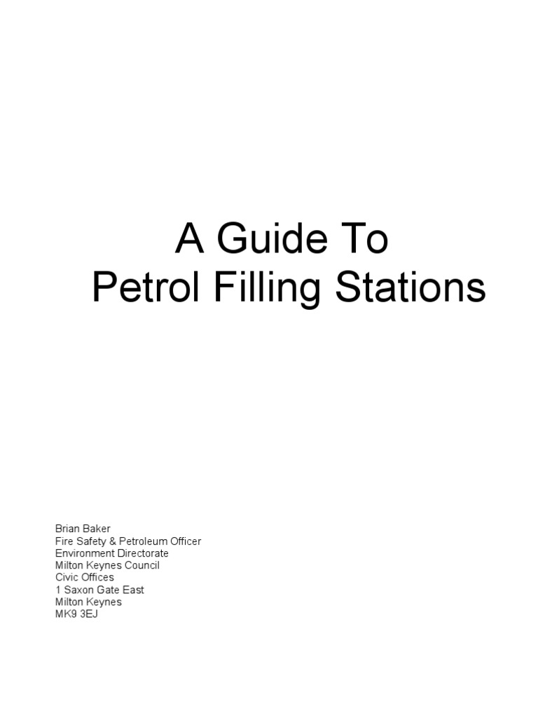 A Guide For Petroleum Filling Stations 0407 | PDF | Filling Station ...