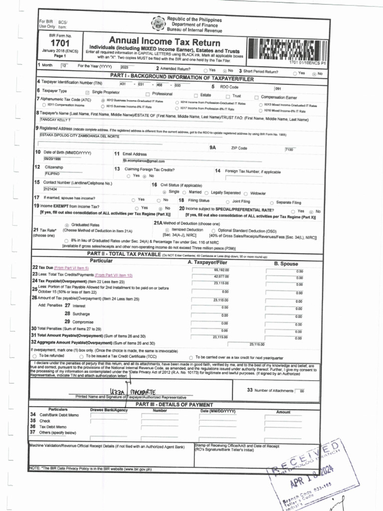 Afs & Itr 2023 | PDF