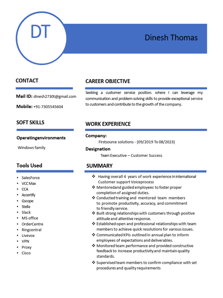 Dinesh Resume | PDF | Business