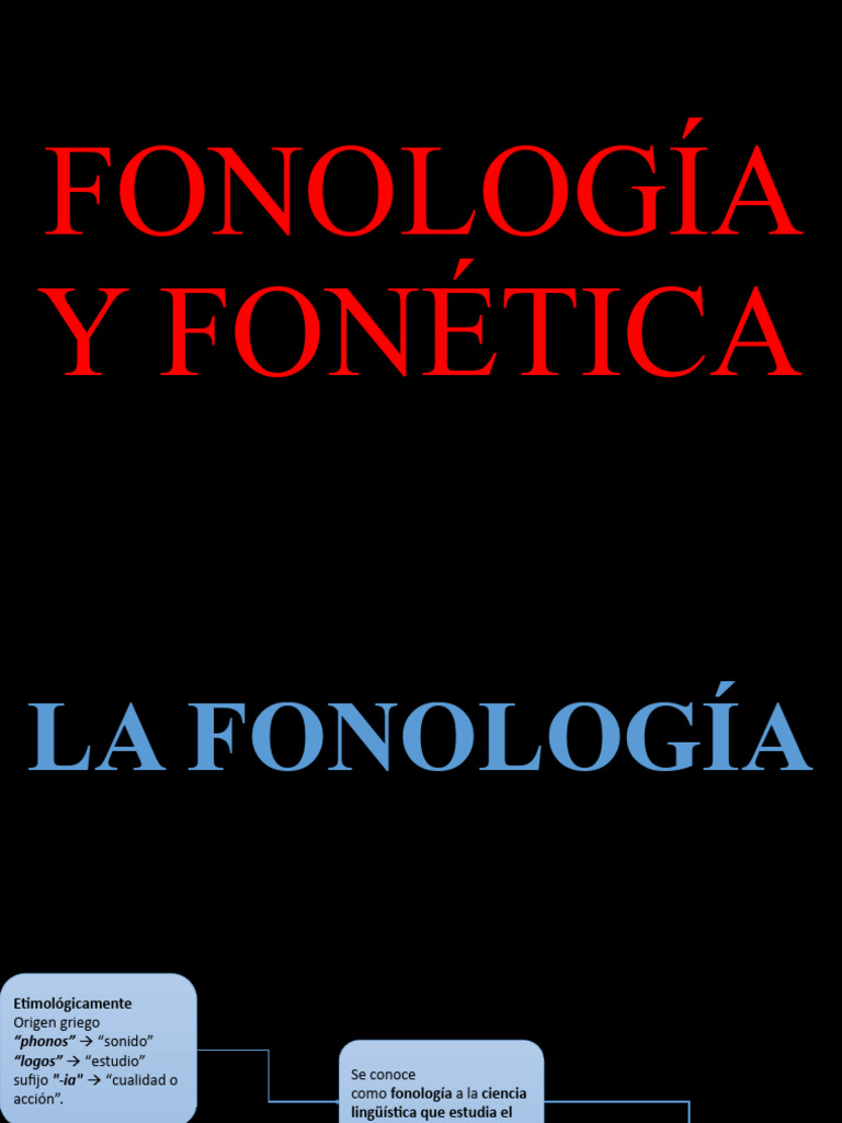 Fonología y Fonética | PDF | Fonética | Fonema
