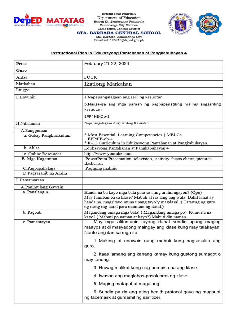 EPP q2 LP Kasuotan | PDF