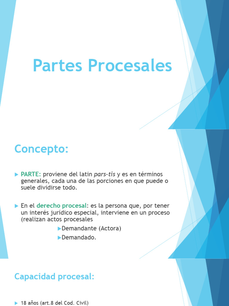 Partes Procesales 2024 | PDF | Ley procesal | Abogado
