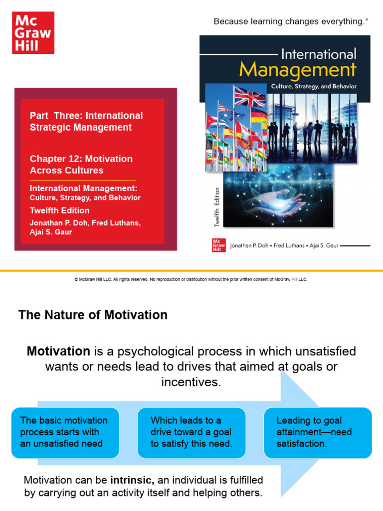 Doh PPT 12e Chapter12 Accessible | PDF | Cost Of Living | Motivation