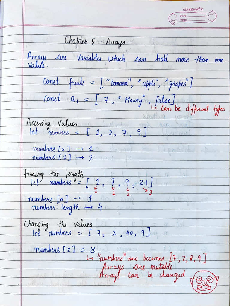 Chapter 5 - Arrays | PDF