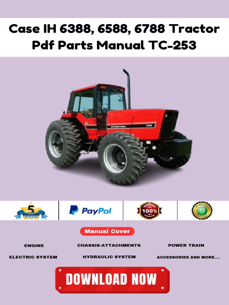 Case IH 6388, 6588, 6788 Tractor Parts Manual TC-253 | PDF | Business ...