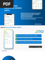 Panduan Penggunaan Aplikasi JMO | PDF