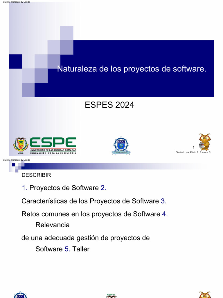 Naturaleza Proyectos SW | PDF | Software | Gestión de proyectos