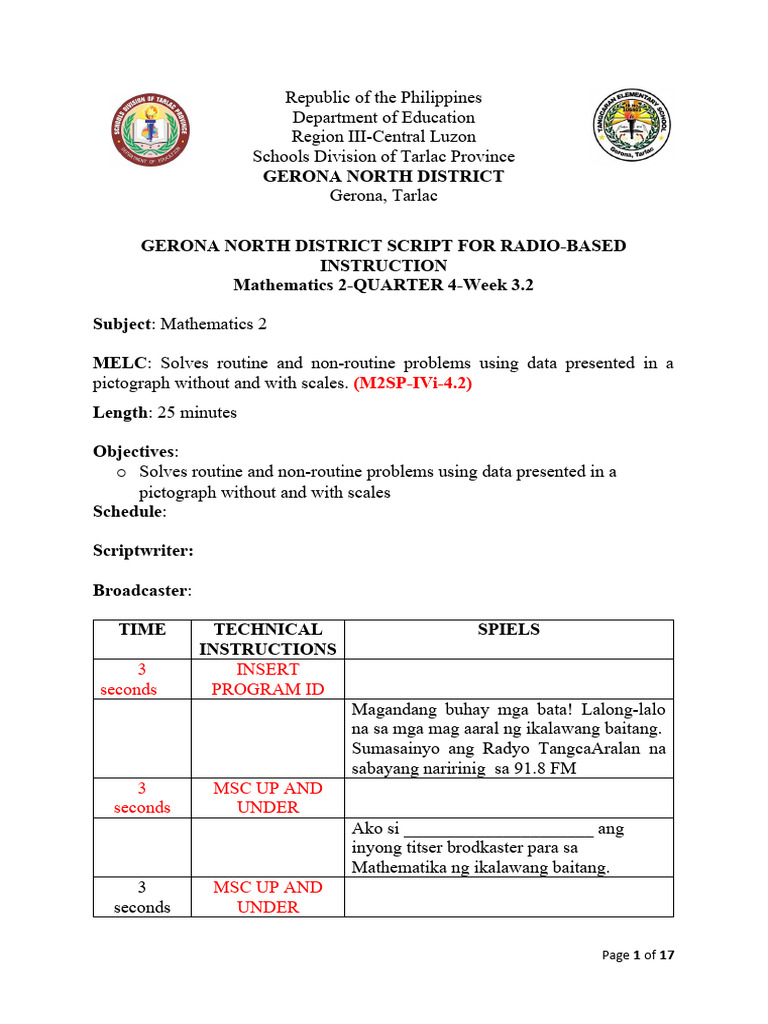Math 2 - Week 7.2 Script | PDF