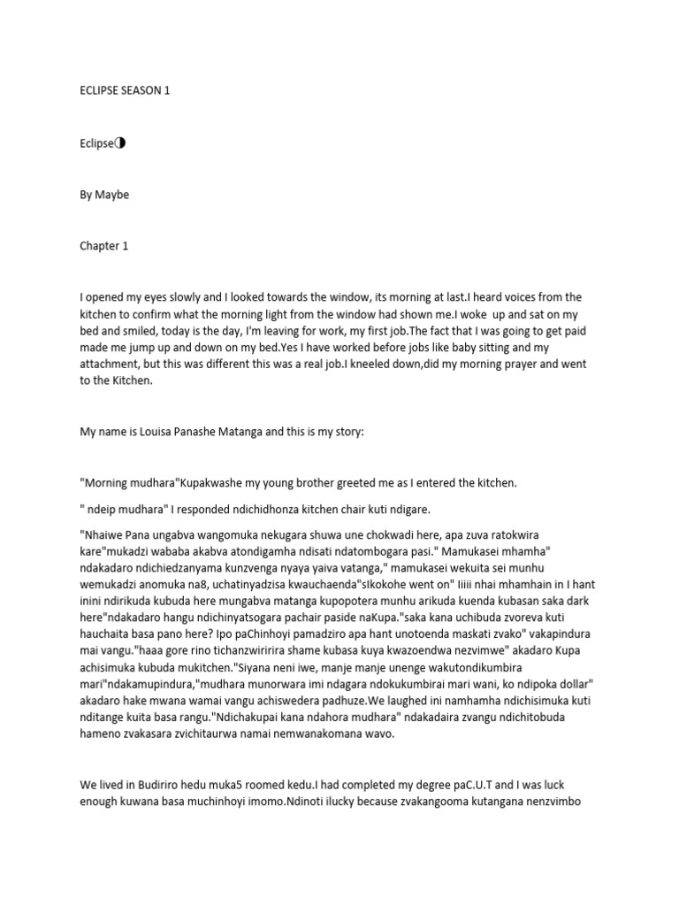 Eclipse Season 1 | PDF