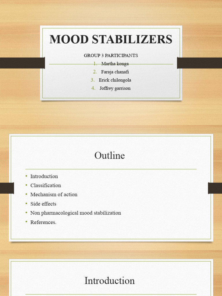 Mood Stabilizers Group 3 | PDF | Mood Disorders | Bipolar Disorder
