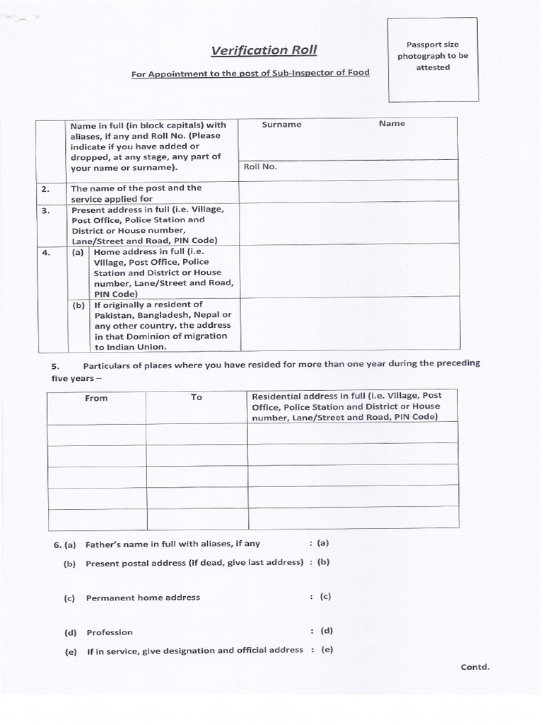 Verification Roll | PDF