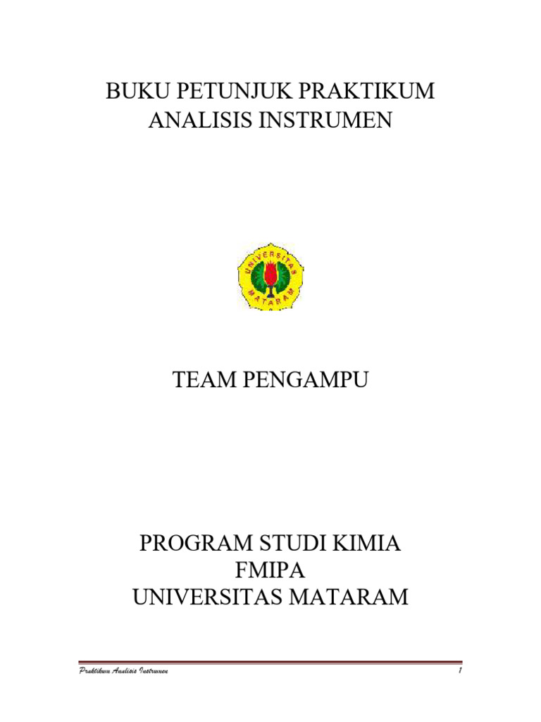 Praktikum Analisis Instrumen | PDF | Sains & Matematika