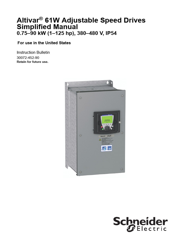 Schneider Electric - Altivar-61-VFD - Instruction - Manual | PDF ...