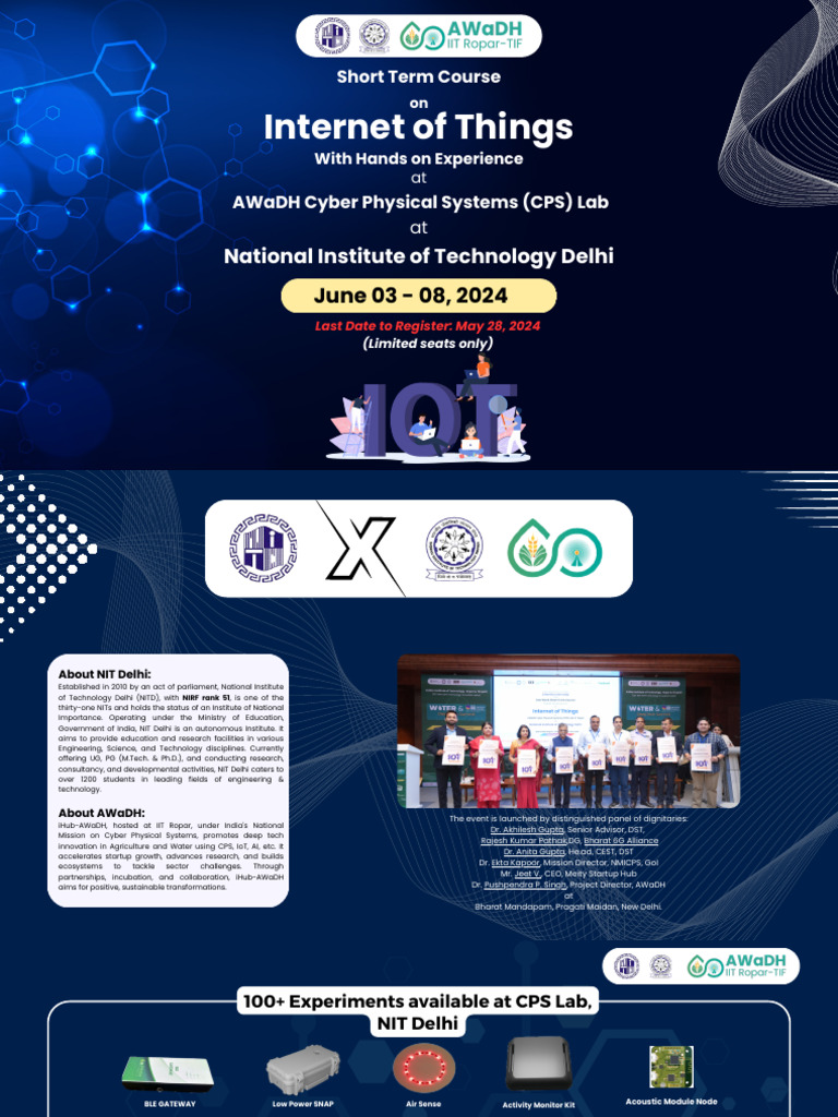 NIT Delhi IoT | PDF | Internet Of Things