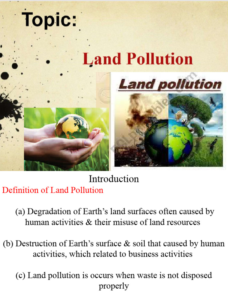 Understanding Land Pollution | PDF
