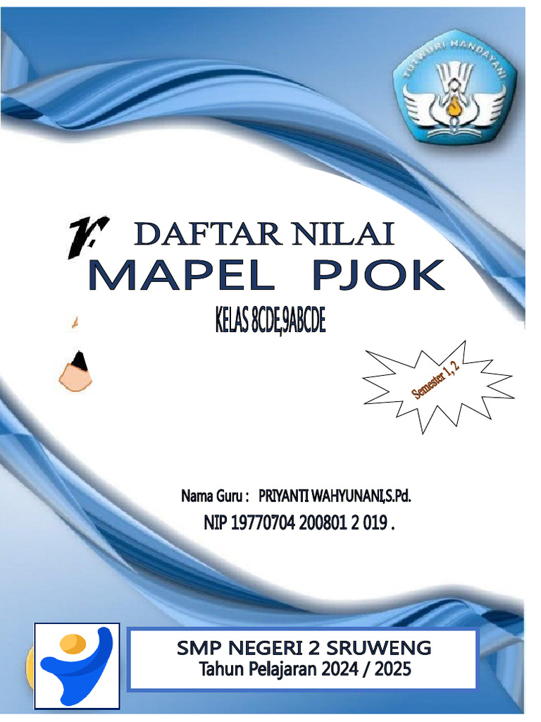 Cover Daftar Nilai 24-25 | PDF