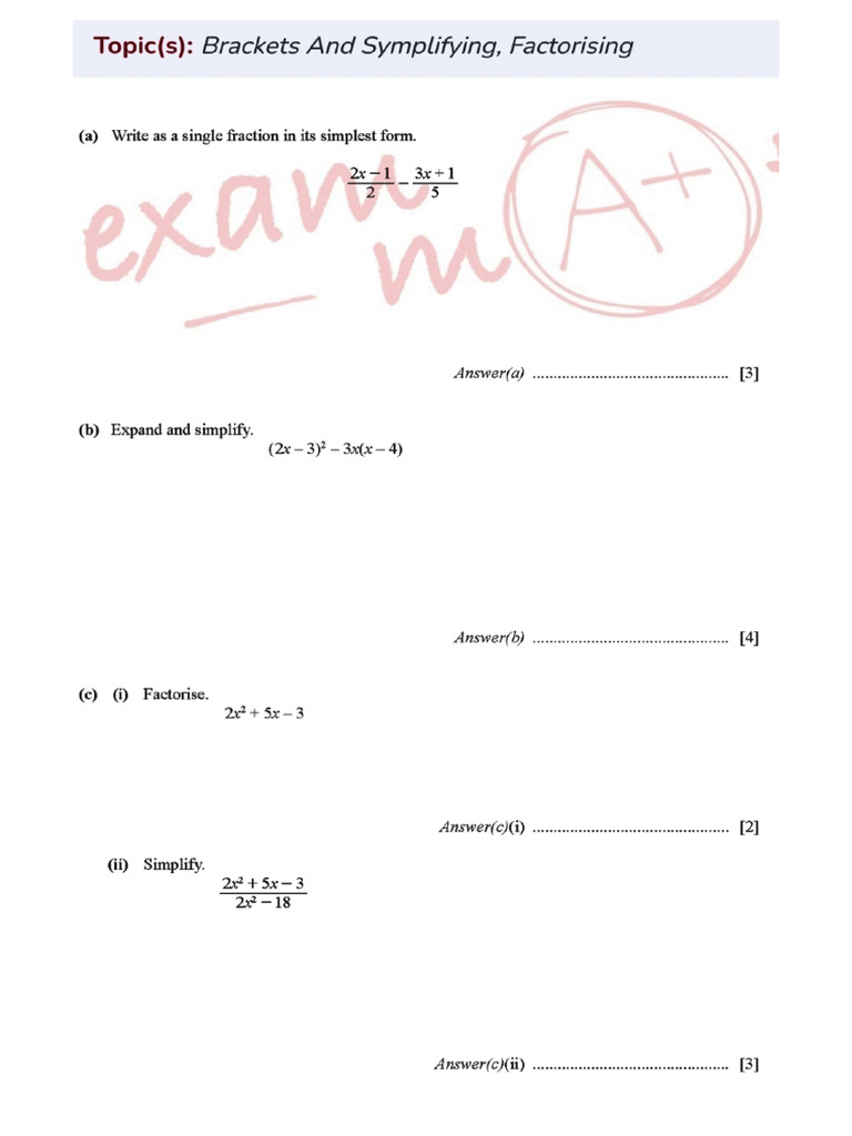 Algebra 2 Test Paper | PDF