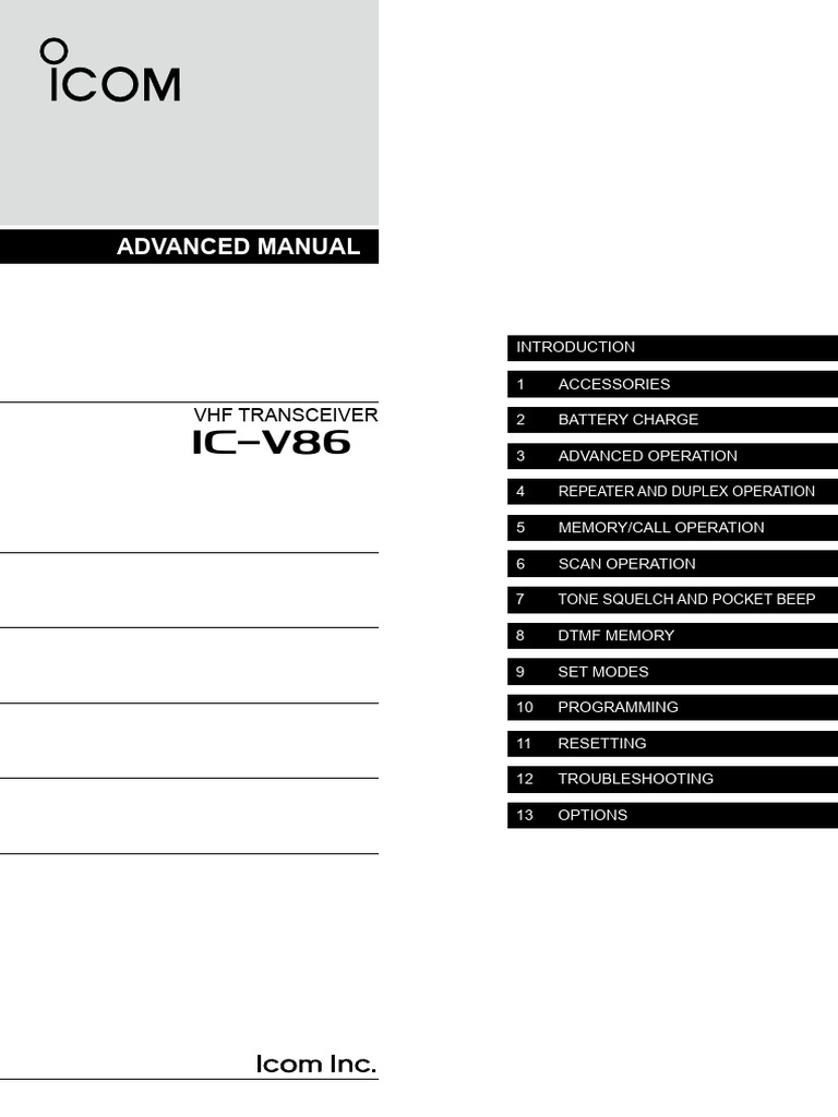 Icom Ic v86 Advanced Manual 53 | PDF | Battery Charger | Duplex ...