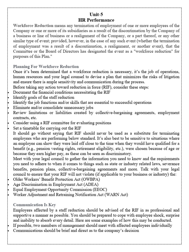 Unit 5 hrd | PDF | Employee Retention | Employment