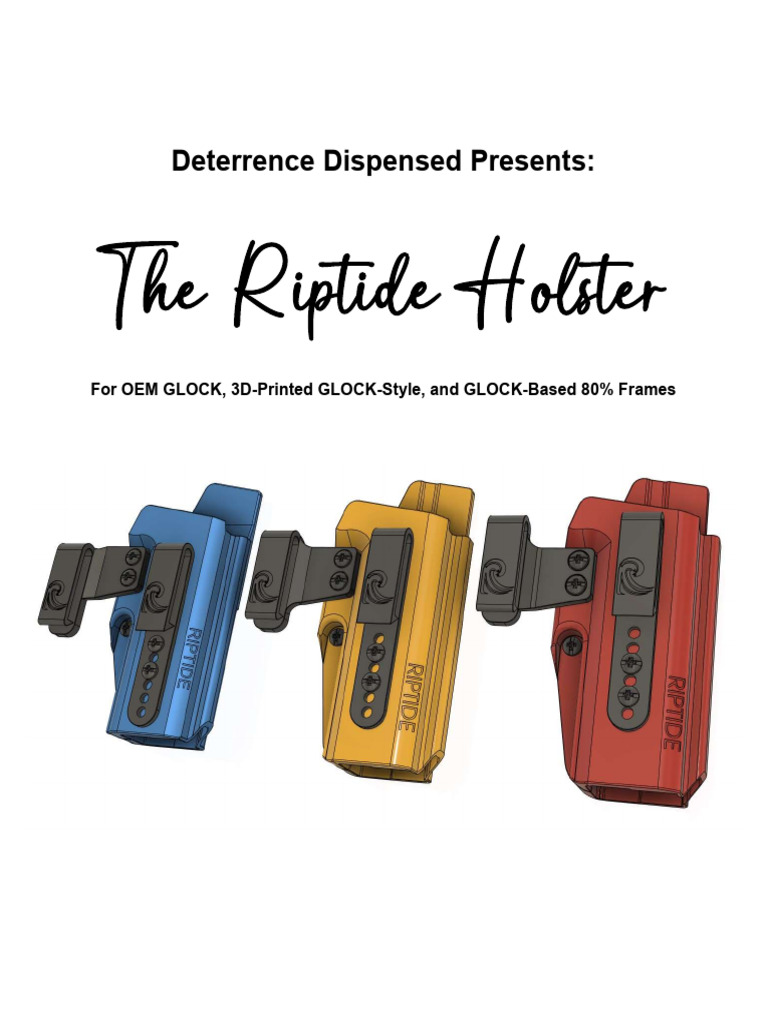Riptide Holster Build Tutorial | PDF