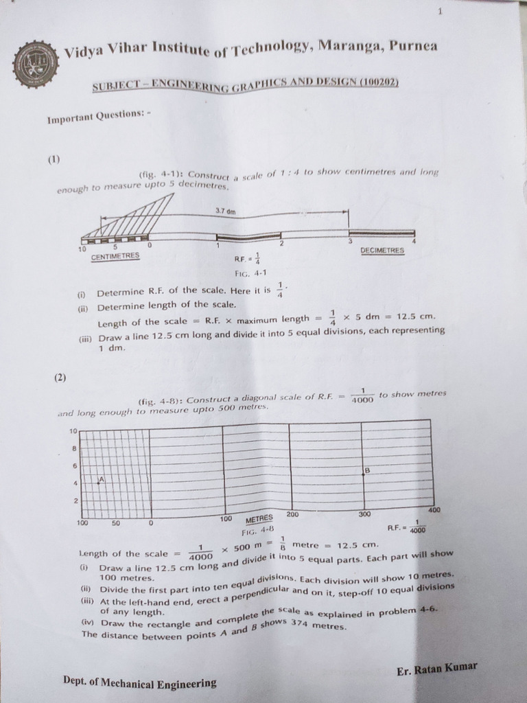 EGD 15 Important Questions 4 Practice | PDF