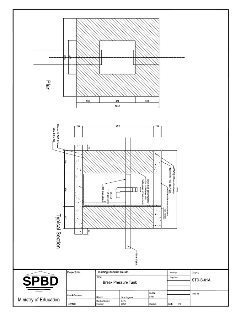 STD-B-01A Break Pressure Tank | PDF