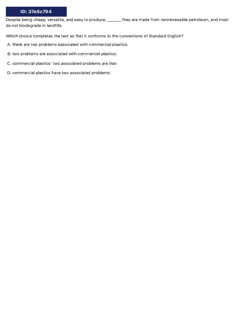 Standard English Completion Exercises | PDF