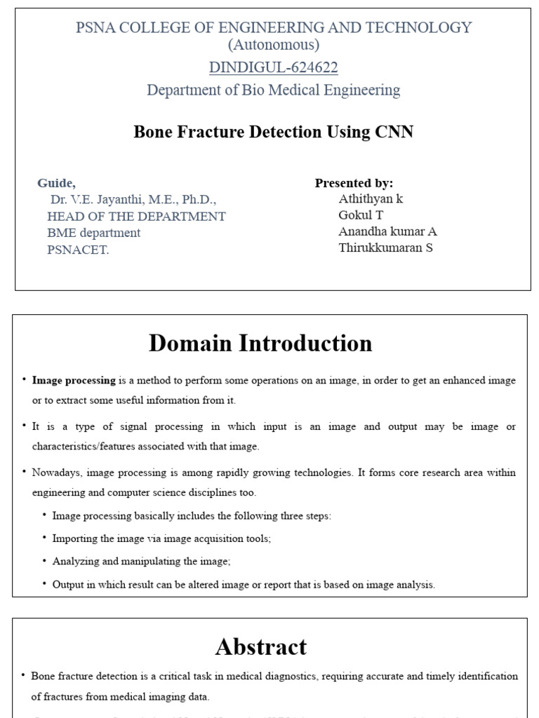 Bone Fracture Detection Using CNN | PDF | Radiology | Deep Learning